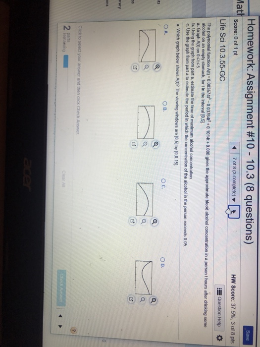 Solved Homework Assignment 10 10 3 8 Questions Score 0