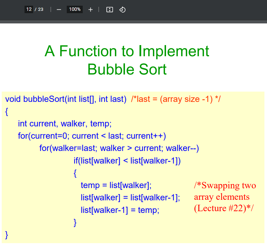 Solved Modify the selection sort program discussed in | Chegg.com