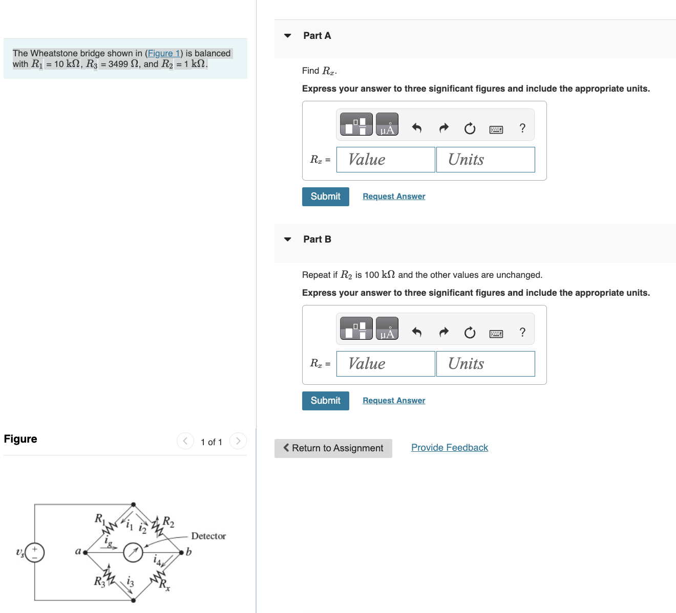 Solved 163The Wheatstone bridge shown in (Figure 1) ﻿is | Chegg.com