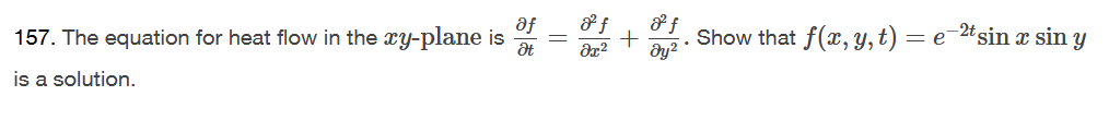 Solved 157. The equation for heat flow in the xy-plane is | Chegg.com