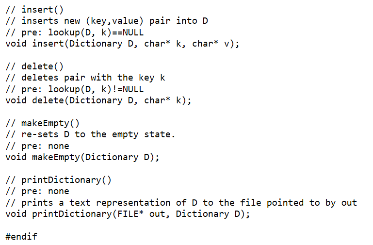 Solved Hi, I'm having some problems with my Dictionary.c | Chegg.com