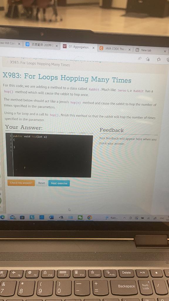 Solved X983: For Loops Hopping Many Times For this code, we | Chegg.com