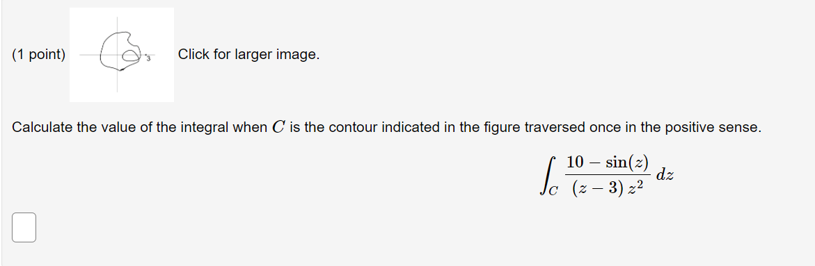 Solved (1 point) Click for larger image. Calculate the value | Chegg.com