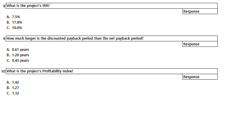Solved \r\n\r\nUse the following information to answer | Chegg.com