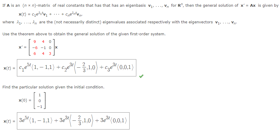Solved If A is an (n×n)-matrix of real constants that has | Chegg.com