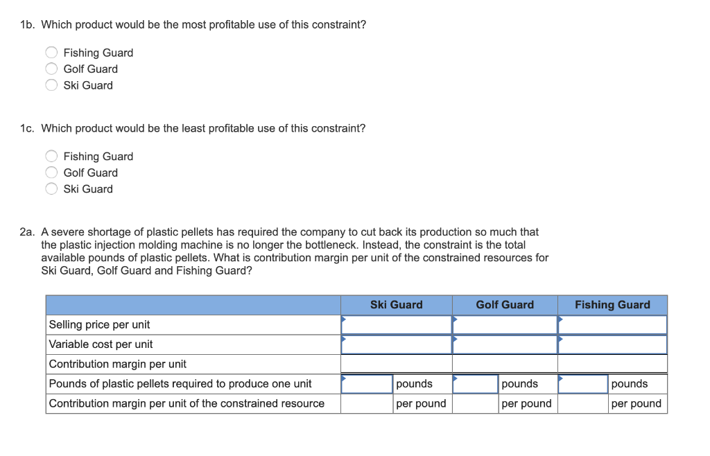 Solved Exercise 12-5 Utilizing a Constrained Resource | Chegg.com