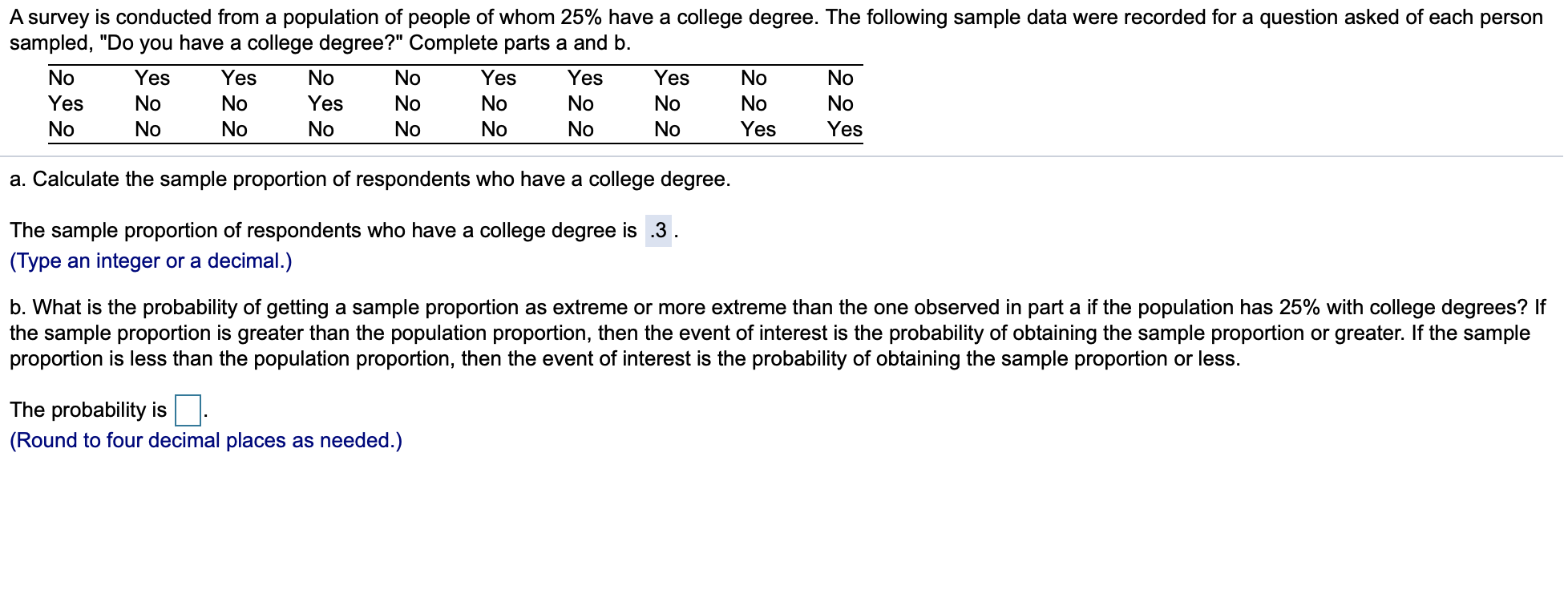 Solved A survey is conducted from a population of people of | Chegg.com