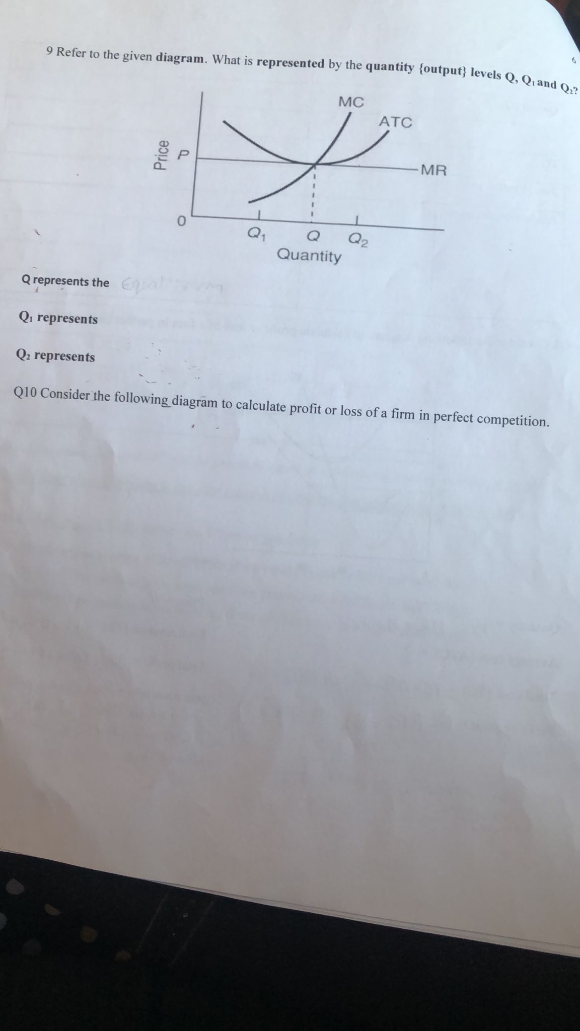 Solved 9 ﻿Refer to the given diagram. What is represented by | Chegg.com
