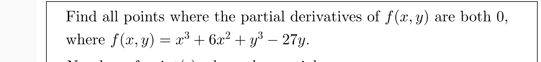 Solved Find all points where the partial derivatives of | Chegg.com