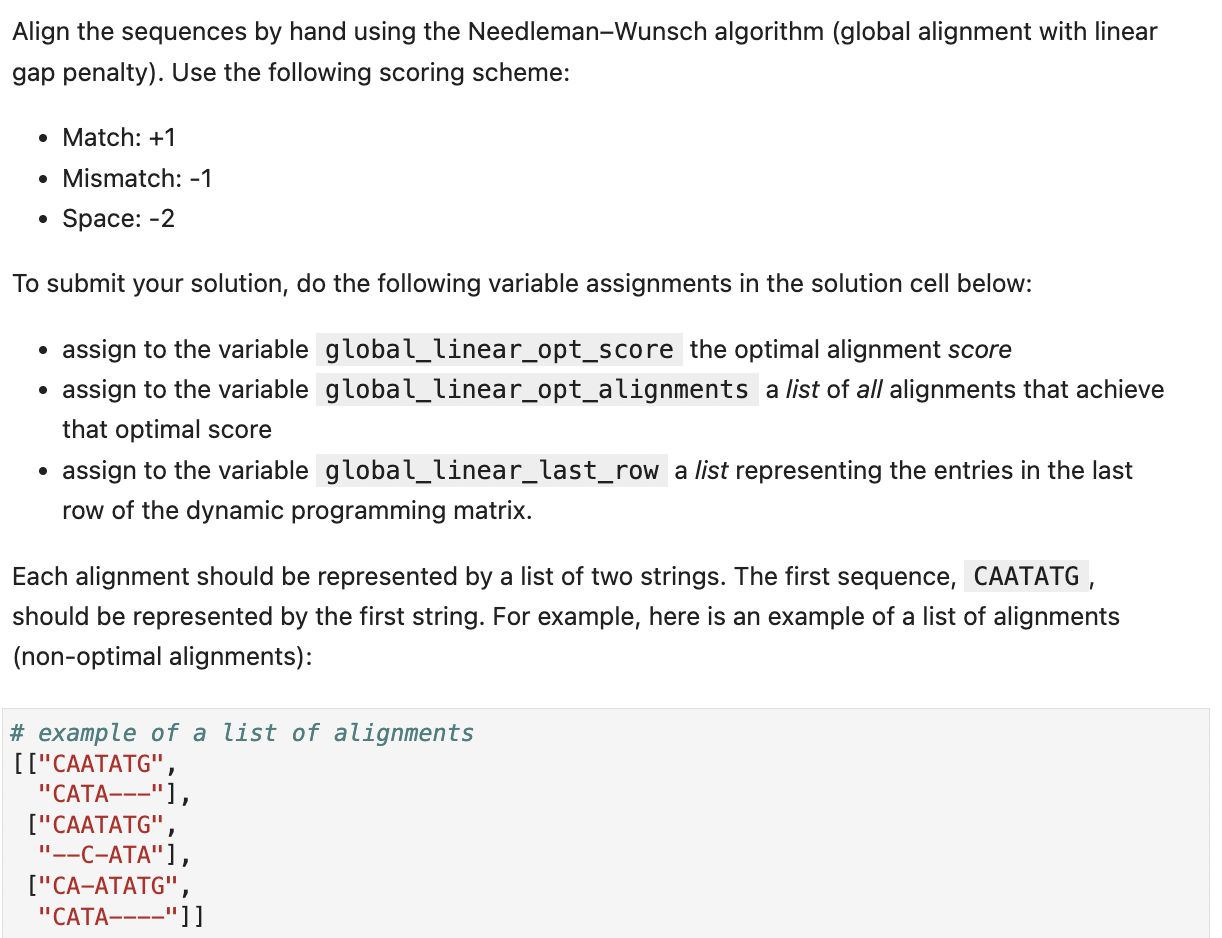 Solved In this activity, you will align the same pair of | Chegg.com