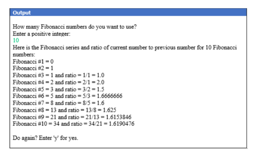 Solved Write a Java program to display the | Chegg.com