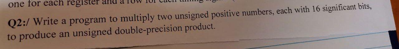 one for each register Q2:/ Write a program to | Chegg.com