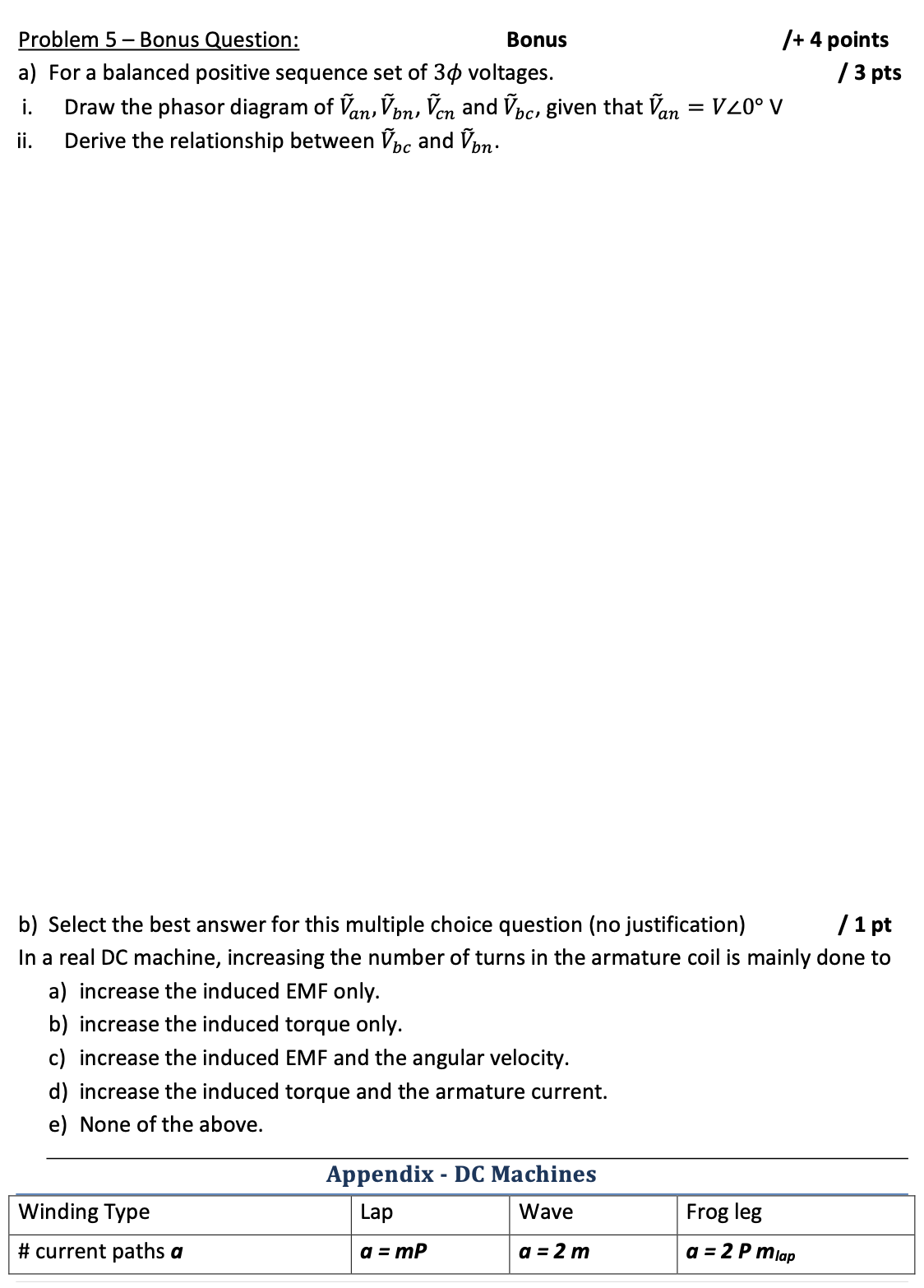 Solved a) iFor a balanced positive sequence set of 3𝜙 | Chegg.com