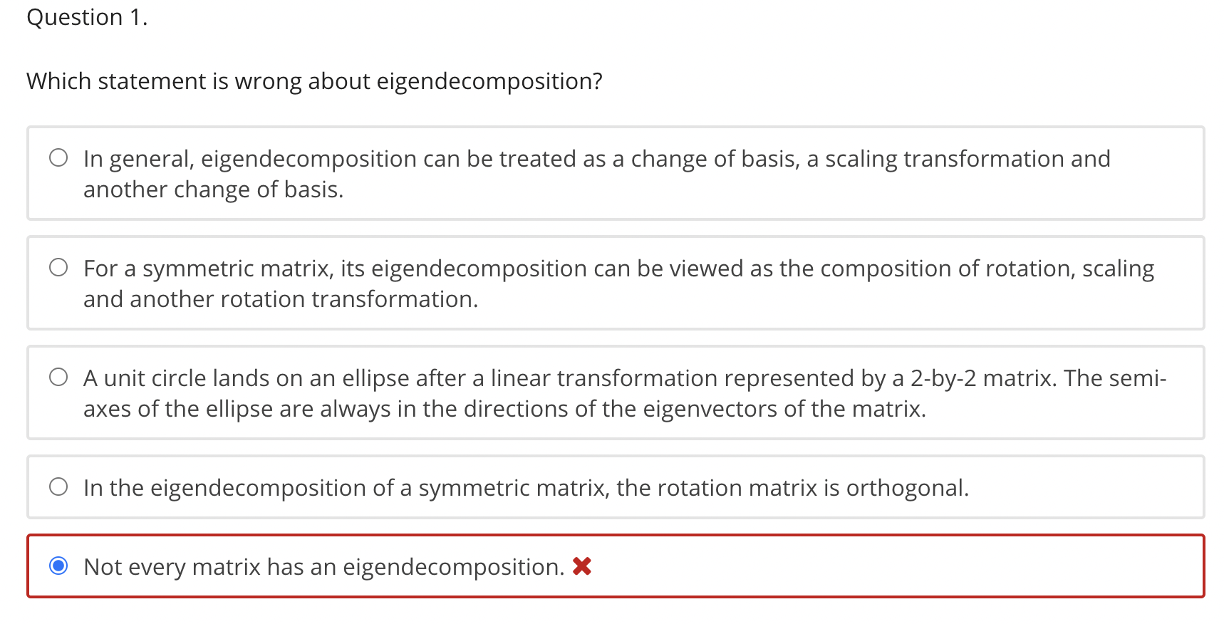 Solved Question 1. Which statement is wrong about | Chegg.com