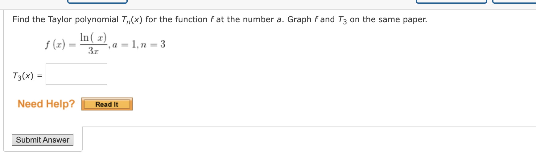 Solved Find the Taylor polynomial Tn(x) for the function f | Chegg.com