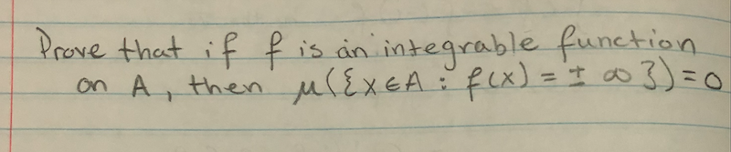 Solved i Prove that if f is an integrable function on A A, | Chegg.com