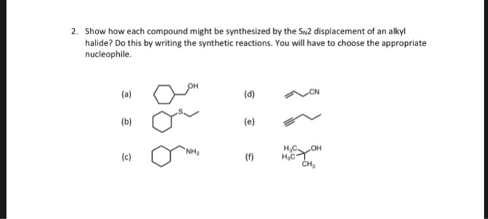 Solved 2. Show how each compound might be synthesized by the | Chegg.com