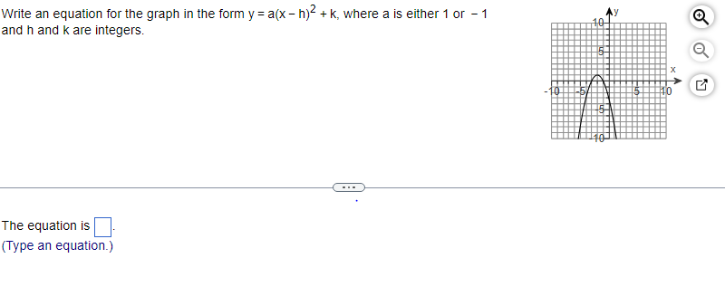 Solved Write an equation for the graph in the form | Chegg.com