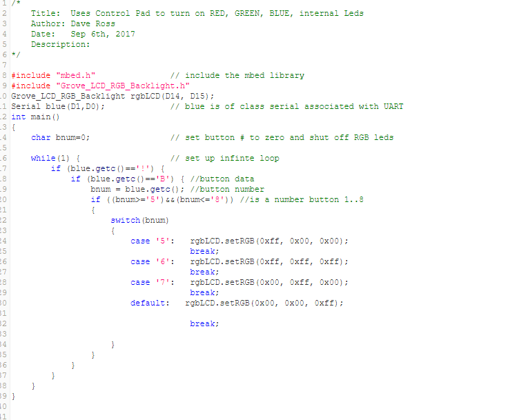 Solved When you CLICK HERE and import this code into the | Chegg.com