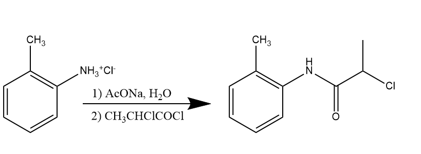 Solved CH3 CH3 CI 1) AcONa, H2O 2) CH,CHCICOCI | Chegg.com