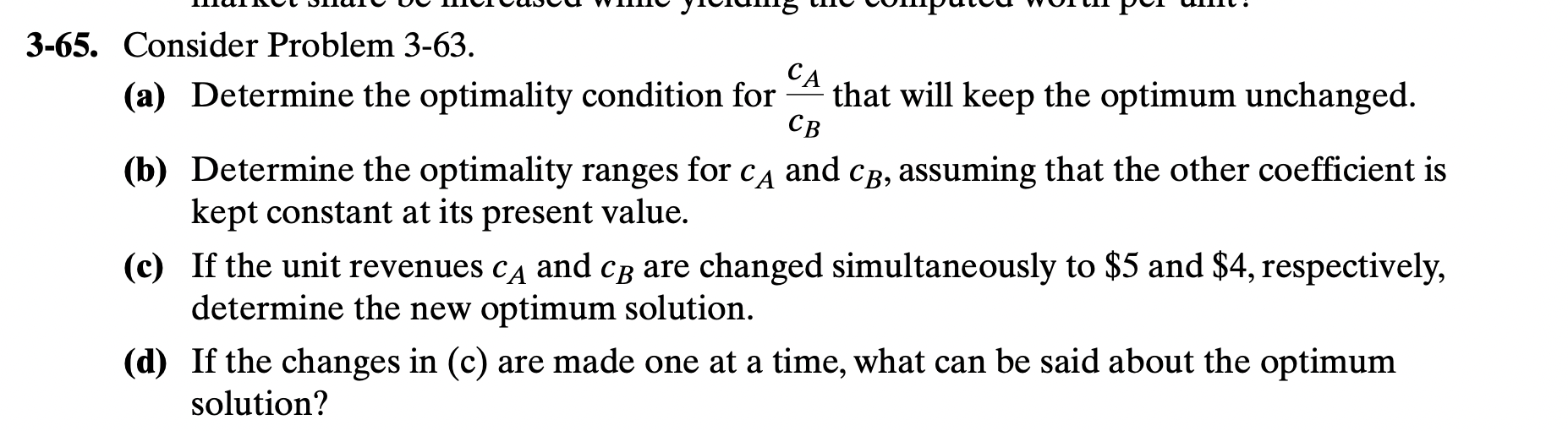 3-65. Consider Problem 3-63. (a) Determine the | Chegg.com