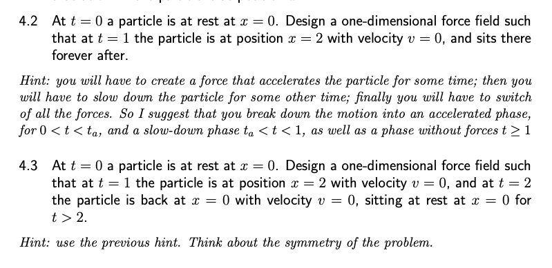 Solved 4 Time-dependent Forces In this problem you are asked | Chegg.com