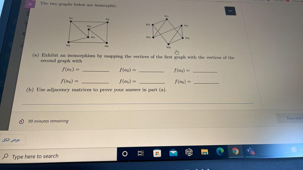 Solved The two graphs below are isomorphic. 12 uso ca 4 12 | Chegg.com