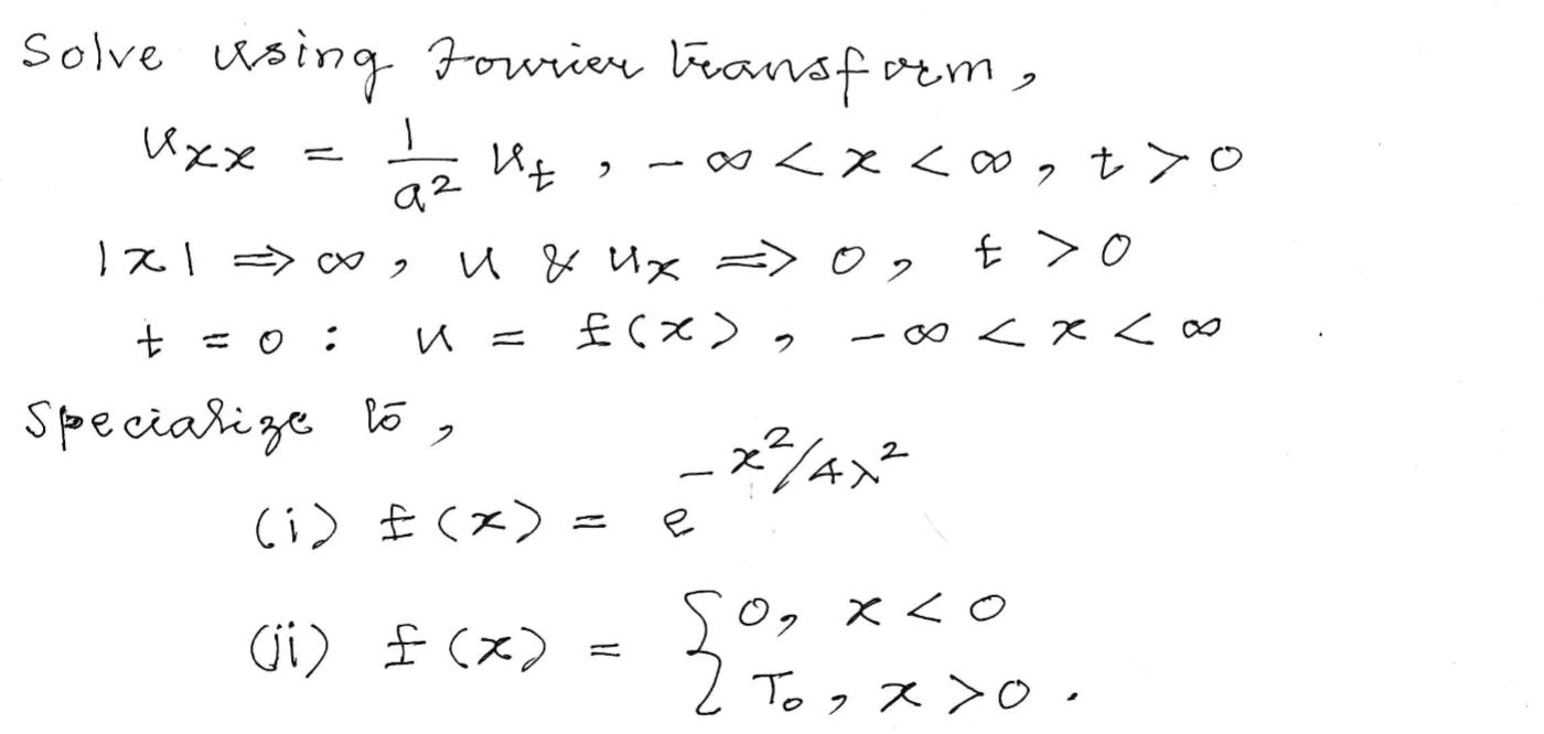 Solved Solve using tourier transform, Xxx = 1 ht 2-0O ♡ tro | Chegg.com