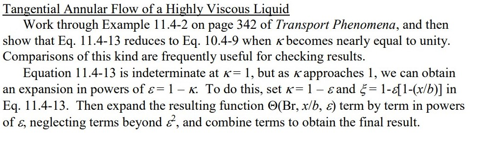 Tangential Annular Flow of a Highly Viscous Liquid | Chegg.com