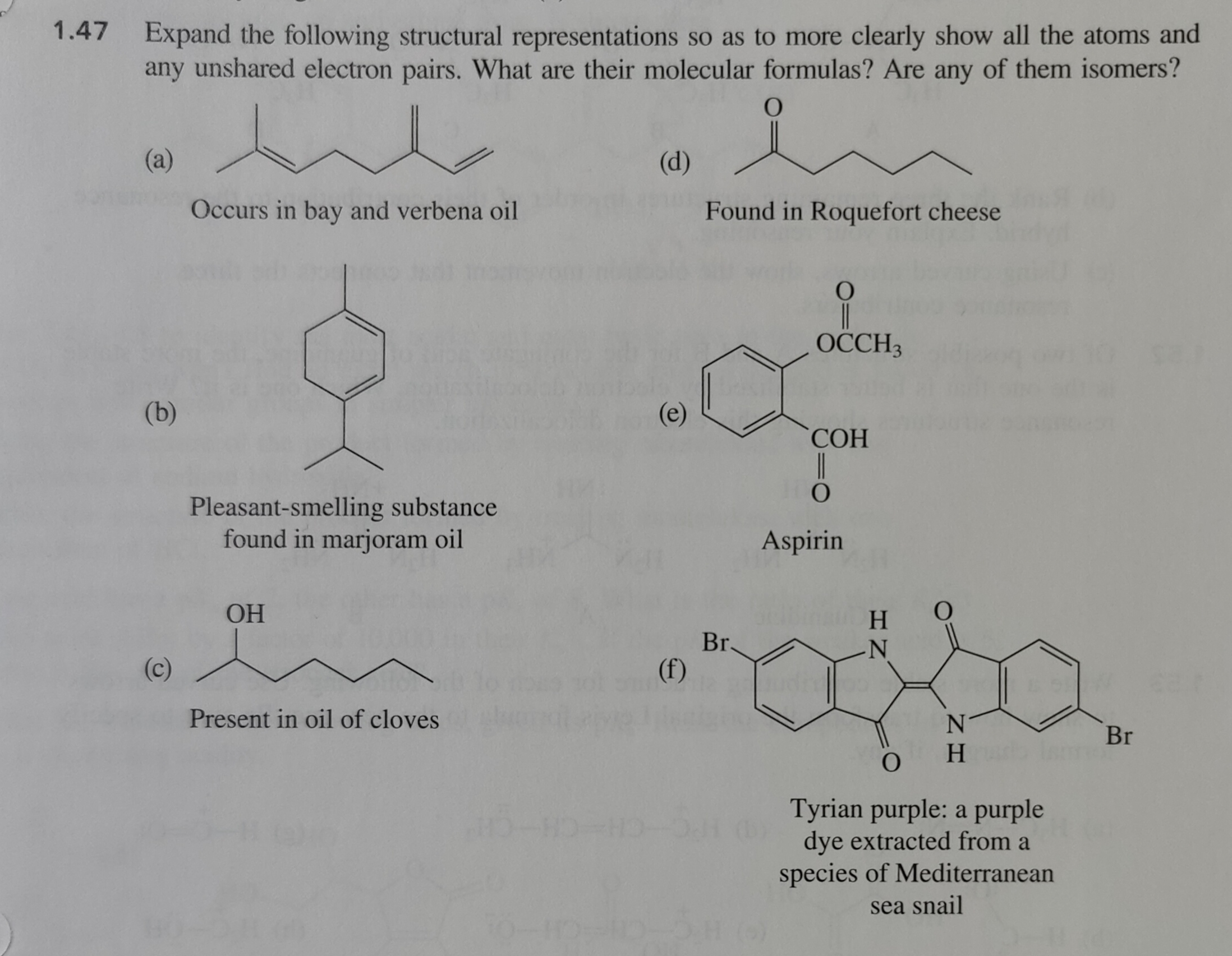 Solved 7 Expand the following structural representations so | Chegg.com
