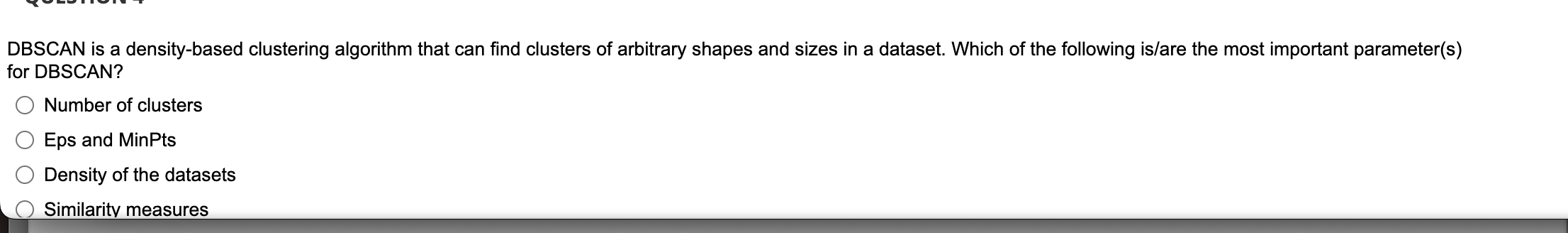 Solved Dbscan Is A Density Based Clustering Algorithm That 7903