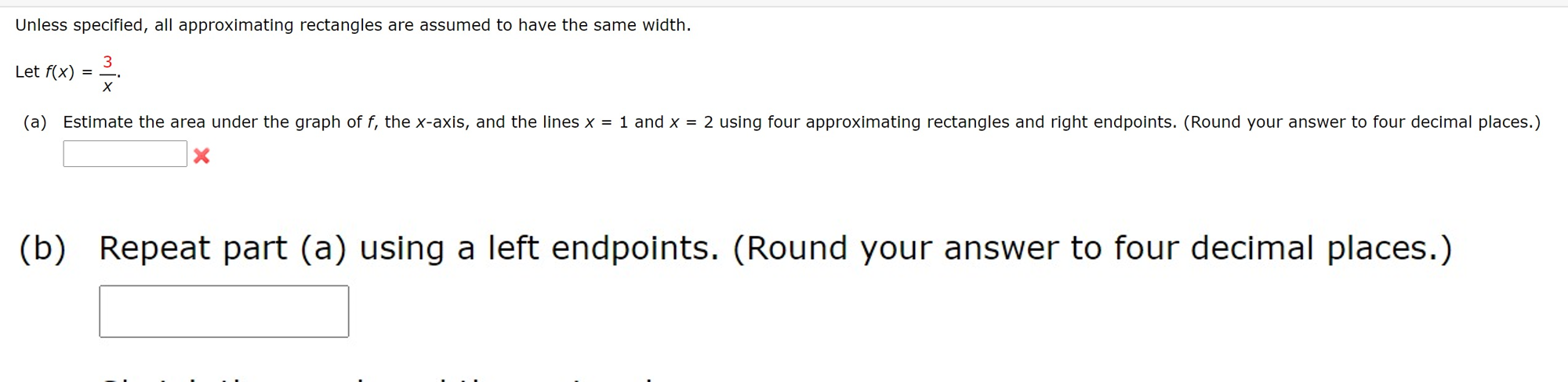 Solved Unless Specified All Approximating Rectangles Are 
