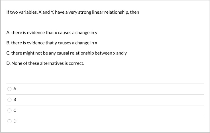 Solved If two variables, X and Y, have a very strong linear | Chegg.com