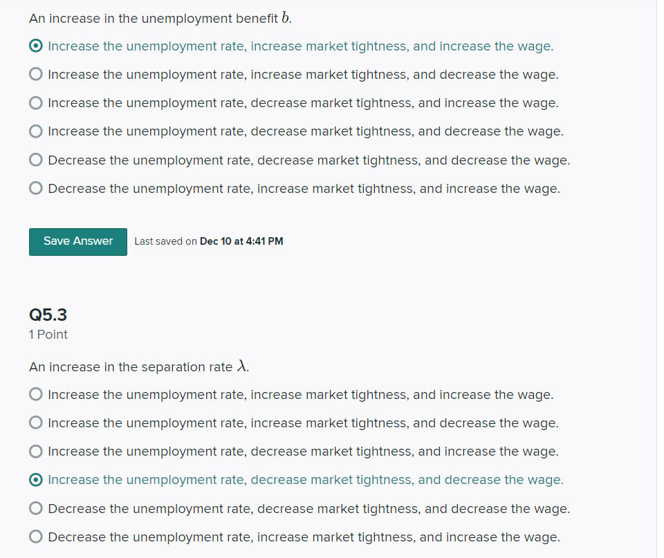 Solved Use the DMP model to evaluate the effects of the | Chegg.com