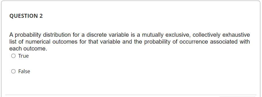Solved A probability distribution for a discrete variable is | Chegg.com