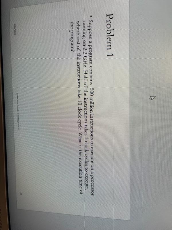 Solved - Suppose a program contains 500 million instructions | Chegg.com