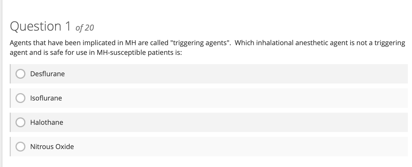 Solved Question 1 ﻿of 20Agents that have been implicated in | Chegg.com