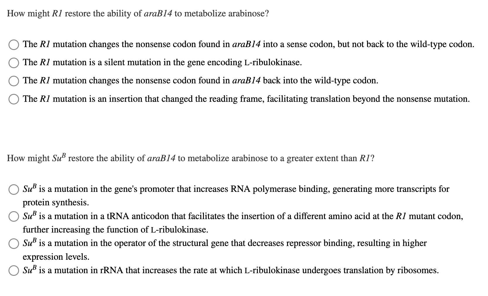 Solved Robert Bost and Richard Cribbs studied a strain of E. | Chegg.com