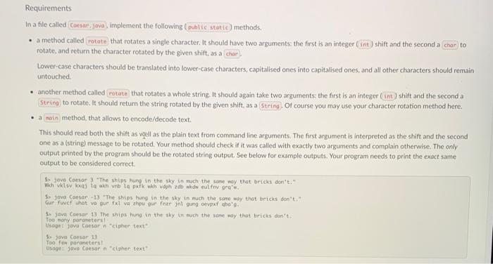 Solved The Caesar Cipher The Caesar ciphere is an ancient | Chegg.com