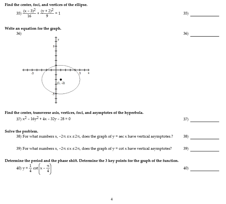 Solved Find the center, foci, and vertices of the ellipse. | Chegg.com