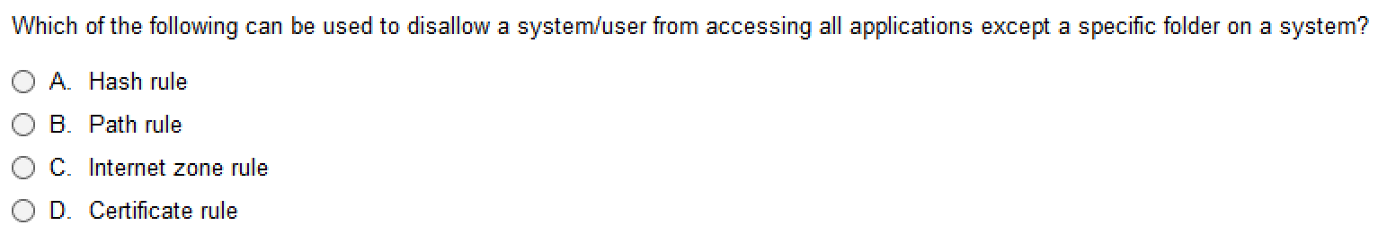 Solved Which of the following can be used to disallow a | Chegg.com