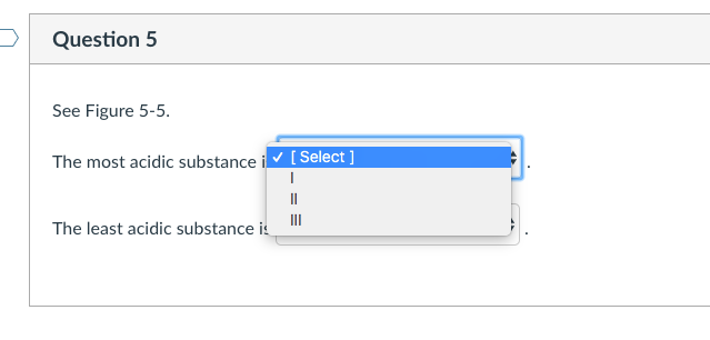 Solved The most acidic substance The least acidic | Chegg.com
