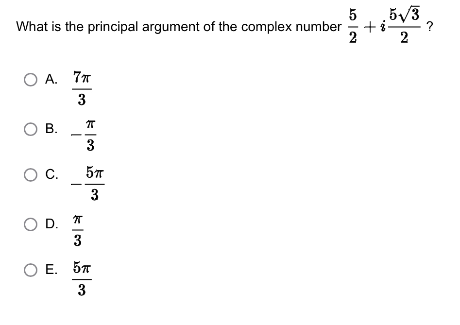 What is the Cartesian form of the complex number | Chegg.com