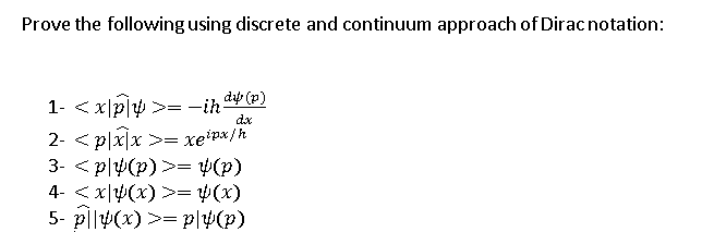 Solved Prove the following using discrete and continuum | Chegg.com