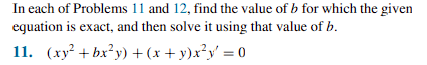 Solved In each of Problems 11 and 12 , find the value of b | Chegg.com