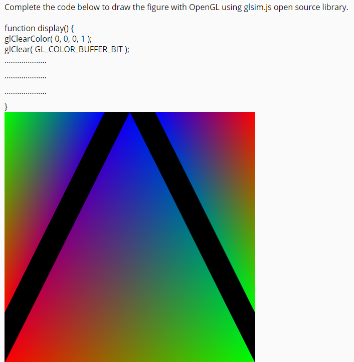 Complete the code below to draw the figure with | Chegg.com