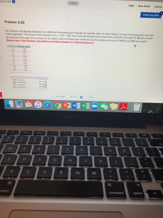 Solved blem Set Help Save & Exit Submit Check my work | Chegg.com
