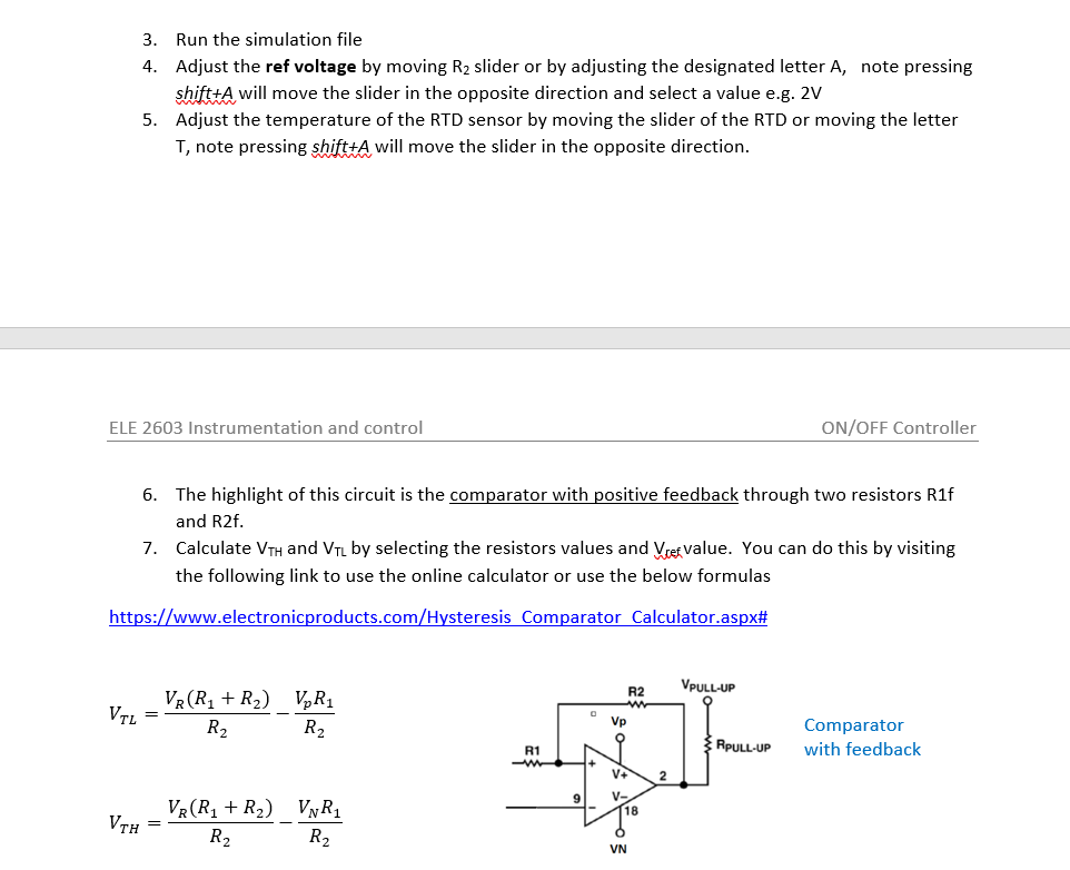 Solved Part B: With Hysteresis 1. Open the Multisim file | Chegg.com