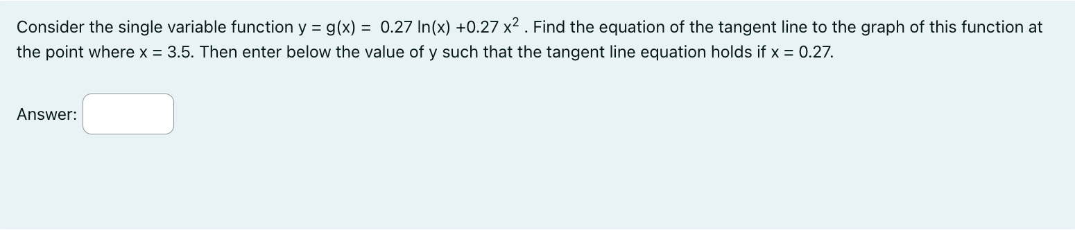 Solved Consider the single variable function | Chegg.com