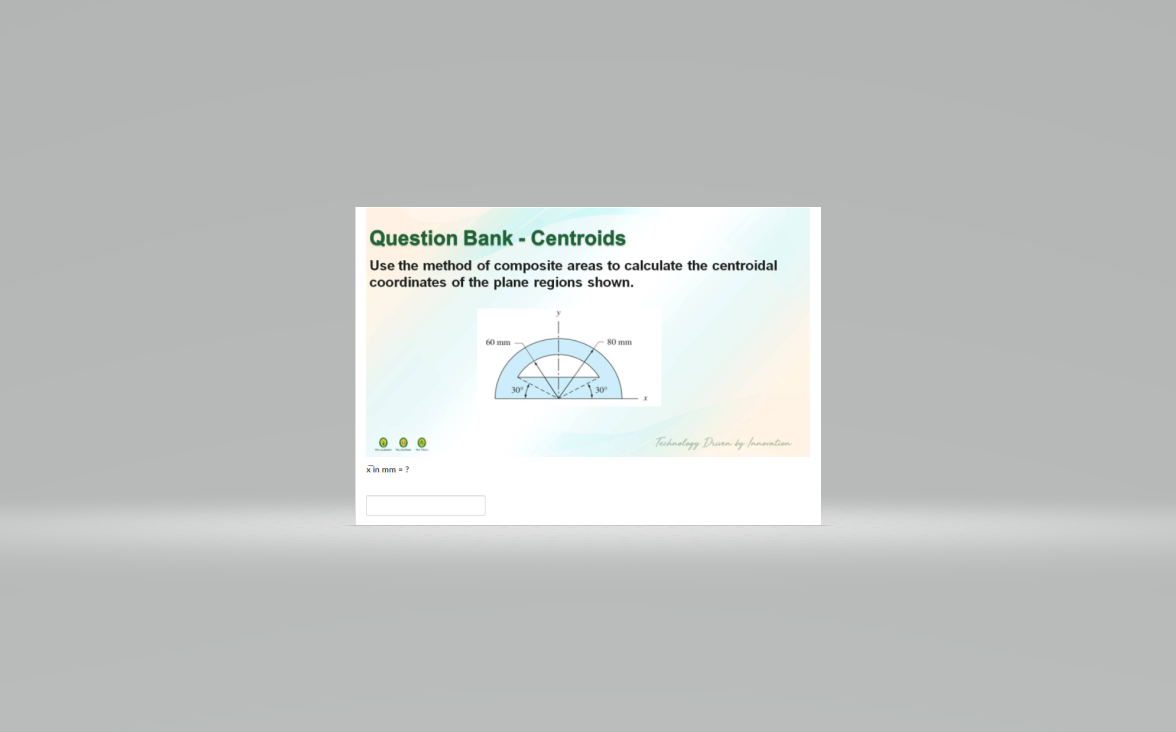 Solved Question Bank - Centroids Use the method of composite | Chegg.com